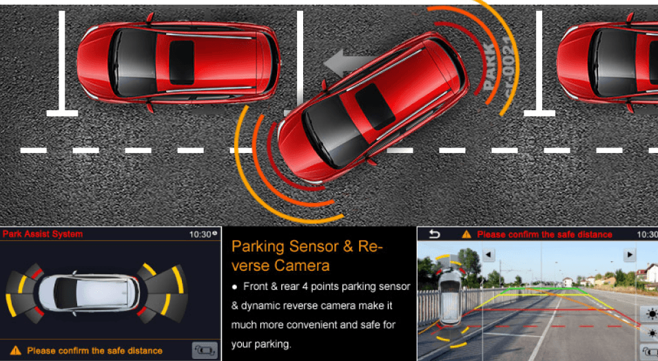 park assist 360 camera with parking sensors
